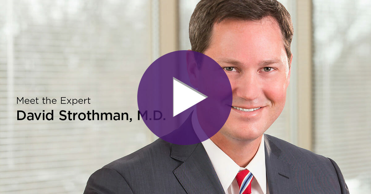 Introducing David Strothman, M.D. [Video] | Summit Orthopedics